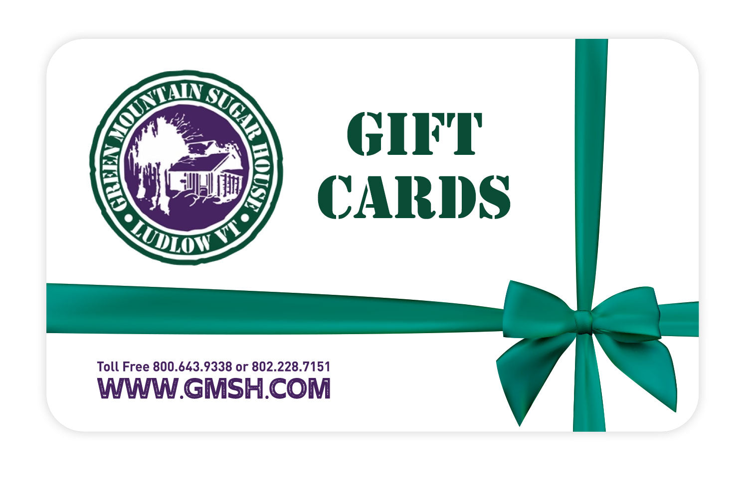 GMSH Gift Card – Green Mountain Sugar House